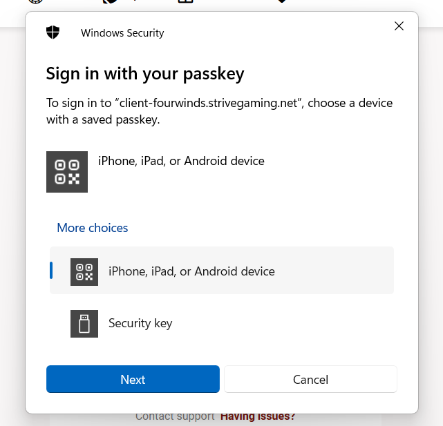 Passkey - Website – Online Gaming